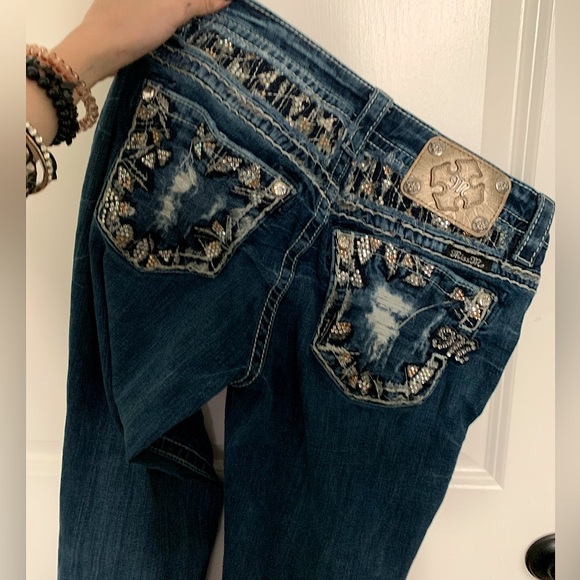 Miss Me | Jeans | Miss Mes Rhinestone Jeans 200s Midrise Y2k Aesthetic ...